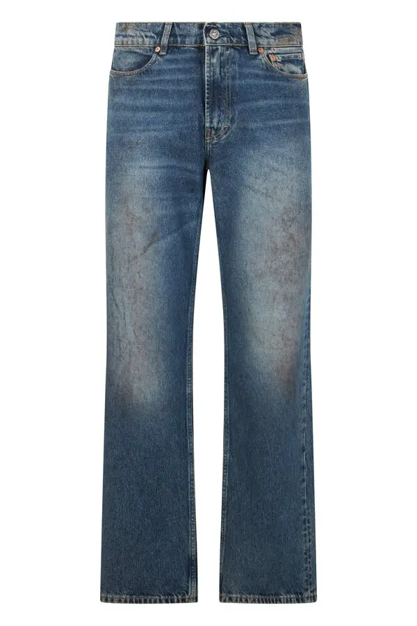 Our Legacy Straight Jeans In Organic Cotton Denim
