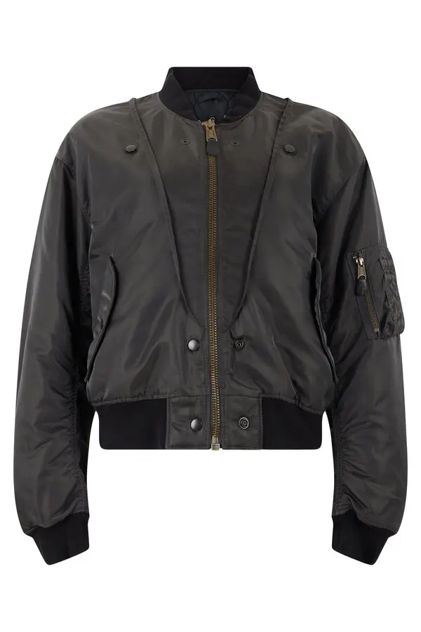 MAISON MARGIELA Bomber Jacket With Front Zipper