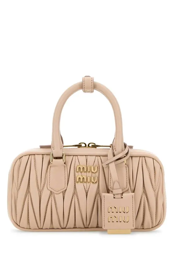 Miu Miu Arcadie Nappa Leather Shoulder Handbag