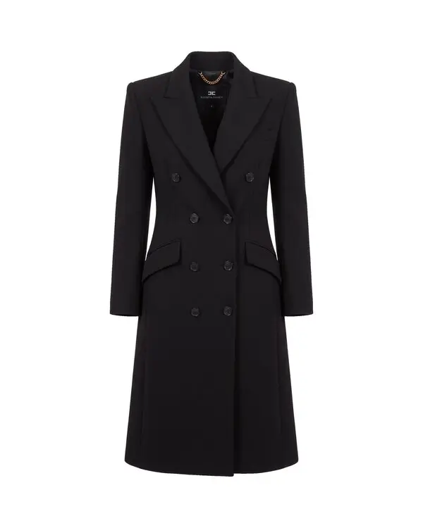 Elisabetta Franchi Tailored Double-breasted Long Coat