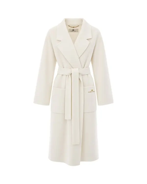 Elisabetta Franchi Belted Wrap Coat