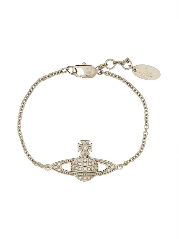 VIVIENNE WESTWOOD Mini Relief Brass Bracelet - Silver