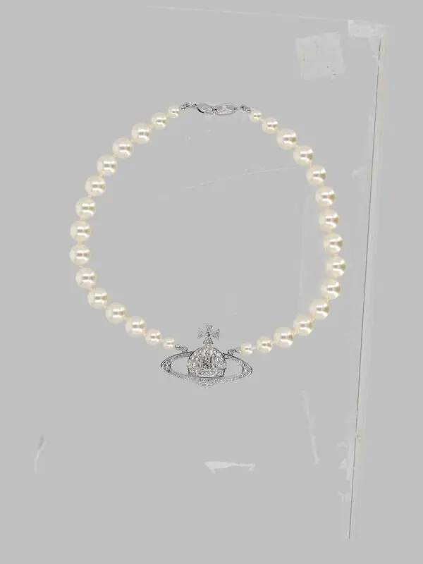 VIVIENNE WESTWOOD Mini Orb Statement Necklace For - Silver