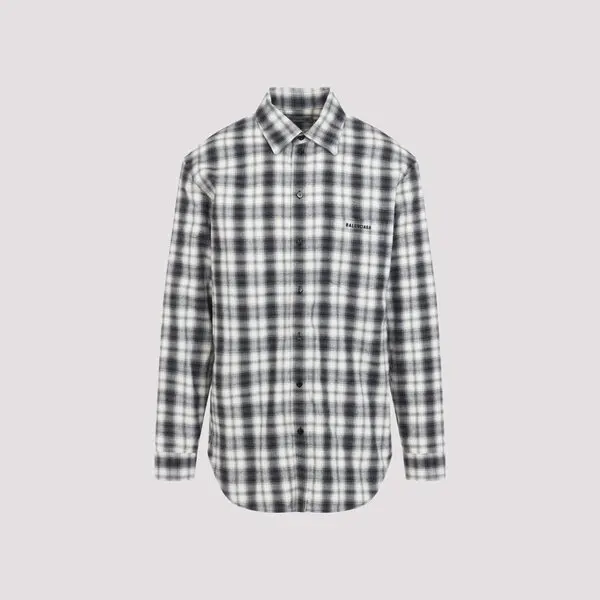 Balenciaga Regular Fit Cotton Shirt - Brown