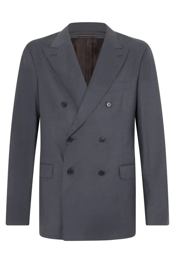 SLOWEAR Double-breasted Wool Blazer For