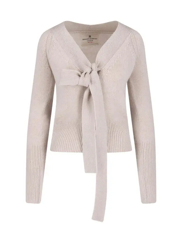 Ermanno Scervino Cashmere Tie-front Cardigan Sweater