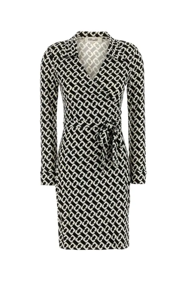Diane Von Furstenberg Silk T-shirt New Jeanne Mini Dress - Printed