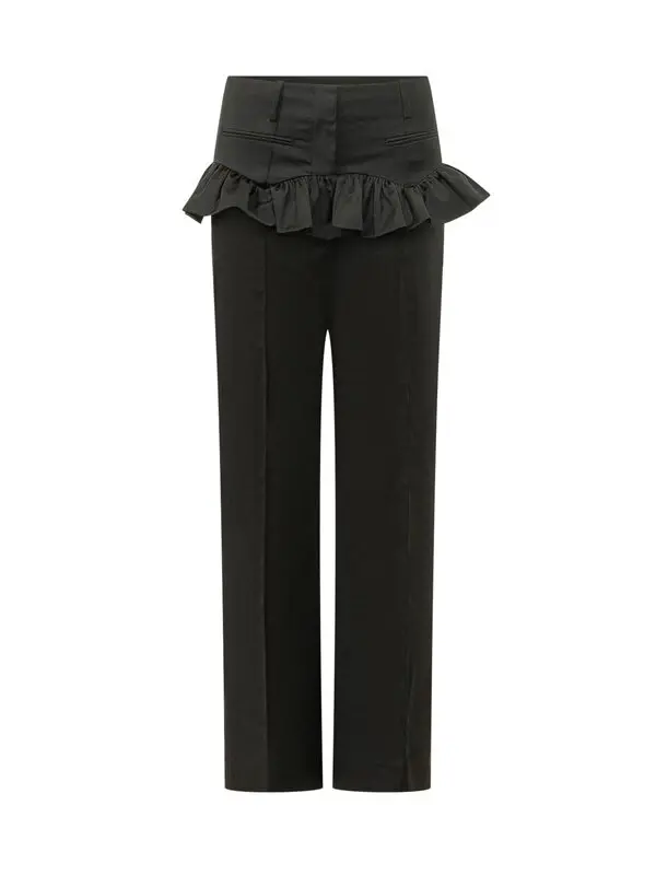 GANNI Calendered Shirt Pants