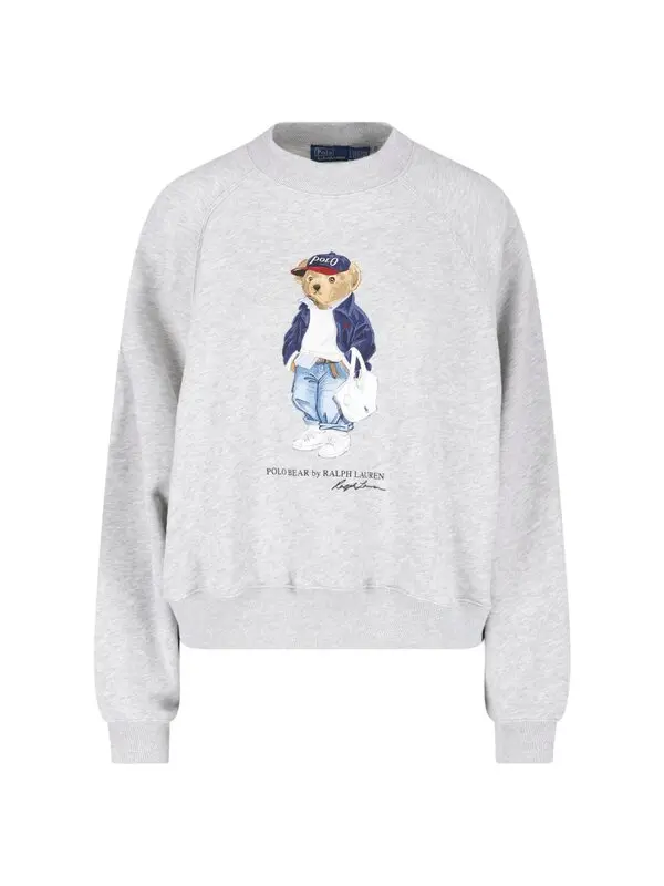 Polo Ralph Lauren Graphic Crewneck Sweatshirt - Grey
