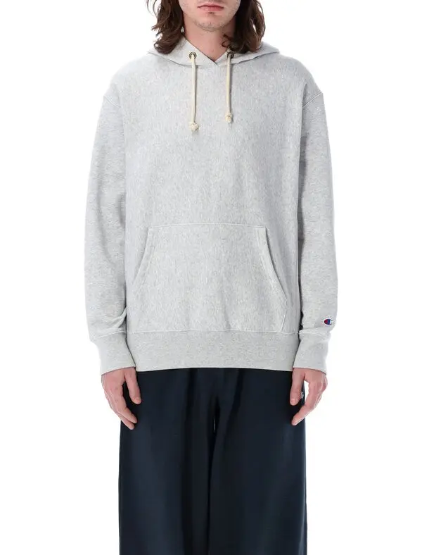 Champion Hooded Sweatshirt With Kangaroo Pocket - Grigio