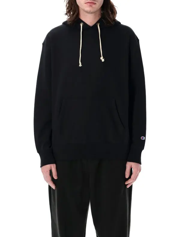 Champion Hooded Sweatshirt With Kangaroo Pocket - Nero