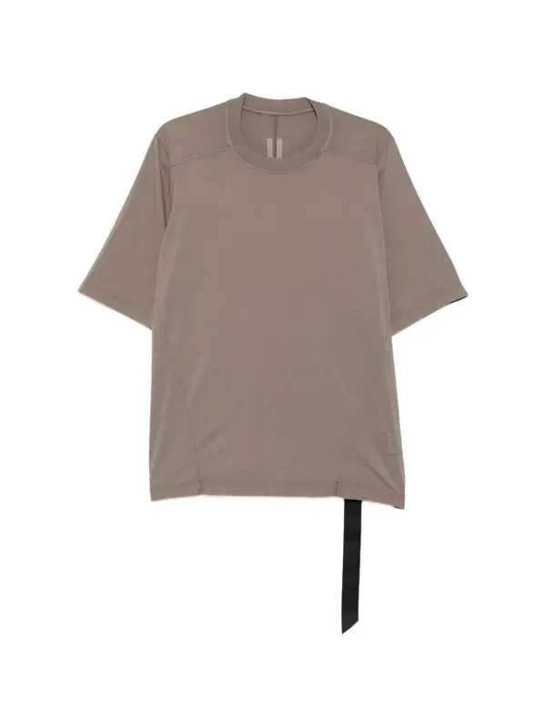 Rick Owens Midweight Ribbed Crewneck Cotton T-shirt - Grigio