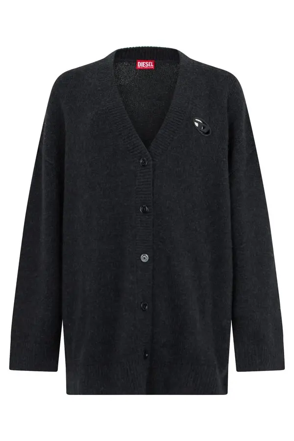 DIESEL® Logo Button Cardigan For