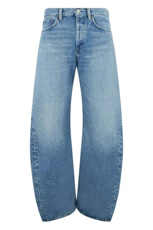 AGOLDE Wide-leg Baggy Jeans In Cotton Denim - Blue