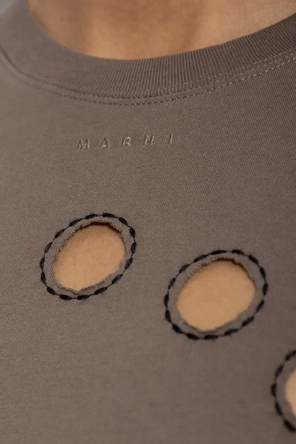 Marni Long-sleeve Cotton Top By