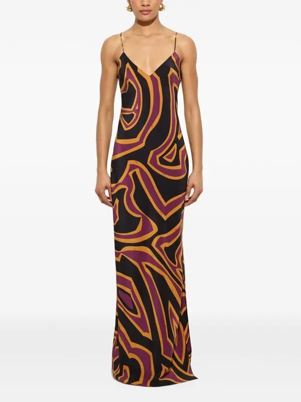 Emilio Pucci Silk Long Dress - Red