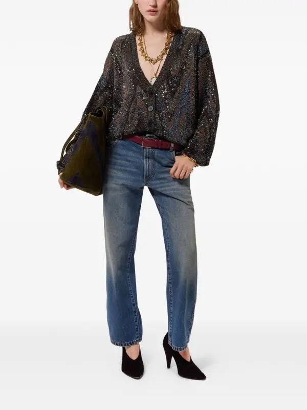 Missoni V-necked Cardigan - Blue