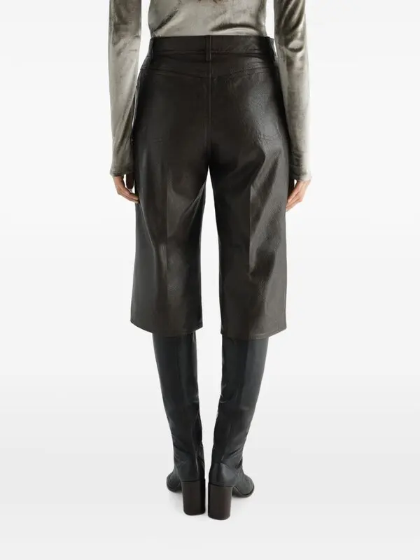 LEMAIRE Leather Bermudas
