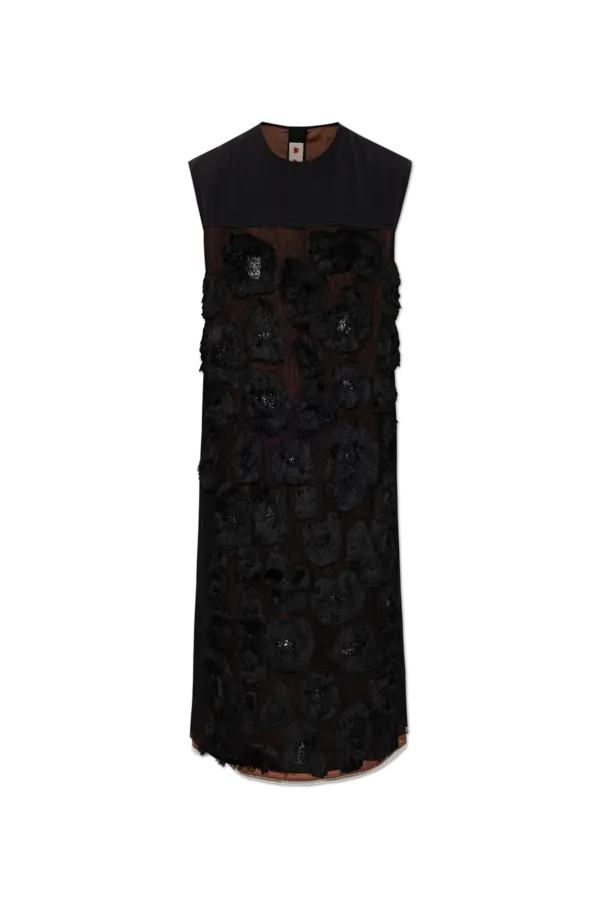 Marni Long Dress With Embellishments - Black