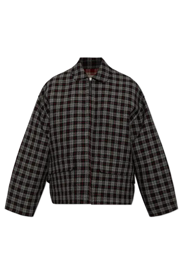Marni Oversized Checked Jacket - Grey