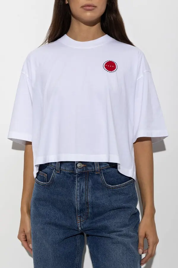Marni Cotton Oversize T-shirt - White