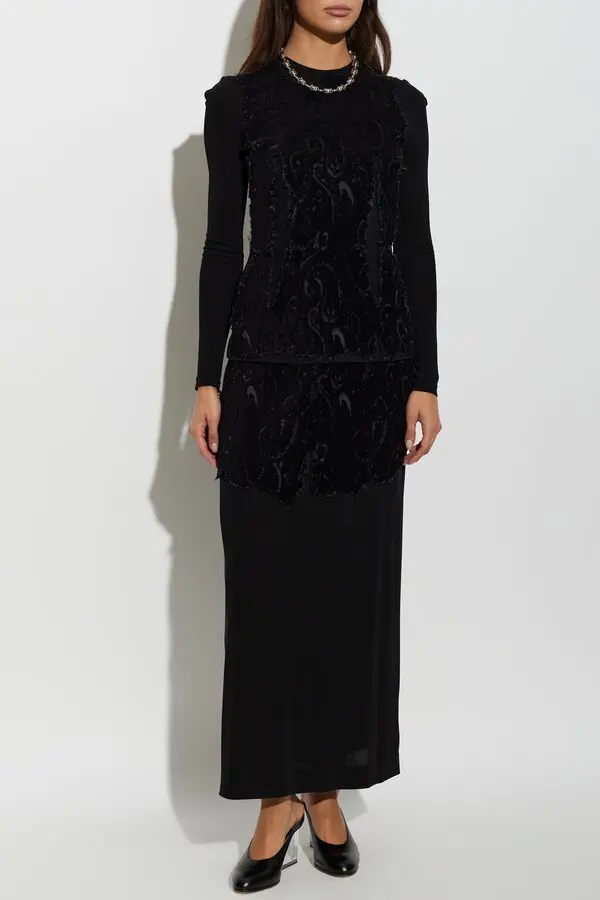 MAISON MARGIELA Top With Ornamental Lace Applications