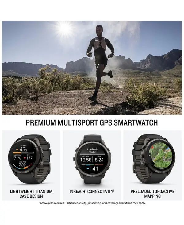 GARMIN Fenix 9 Pro Ultimate Outdoor Gps Smartwatch Titanium 51mm