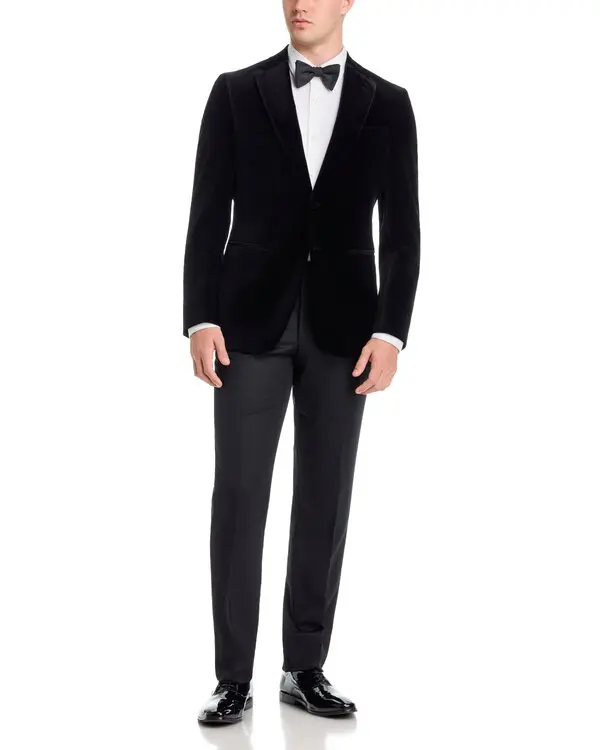 BOSS Hutson Cotton Slim Fit Sport Coat - Black