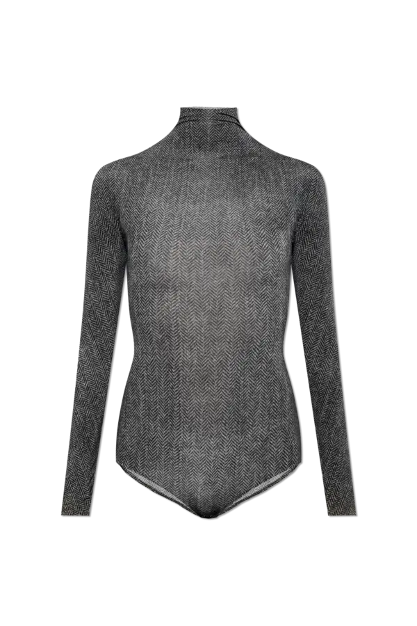 MAISON MARGIELA Herringbone Pattern Bodysuit