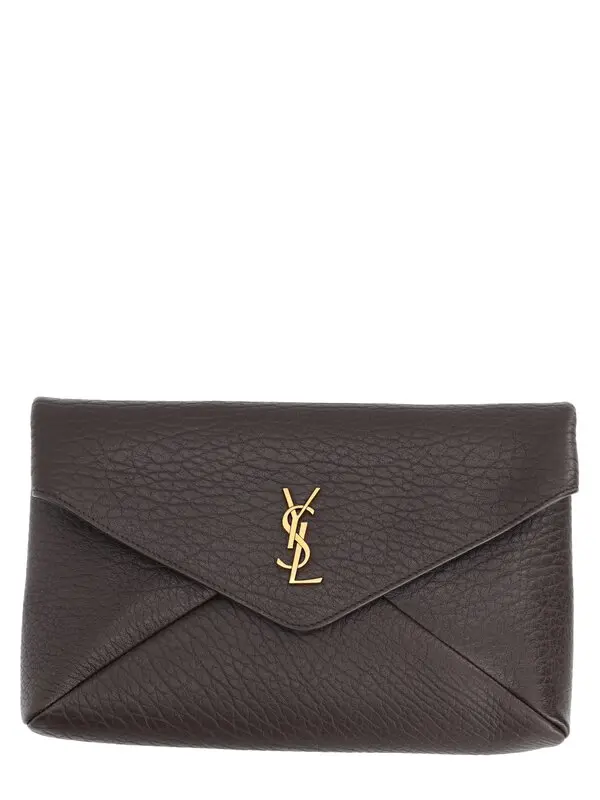 Saint Laurent Pochette "envelope Cassandre" Large - Brown