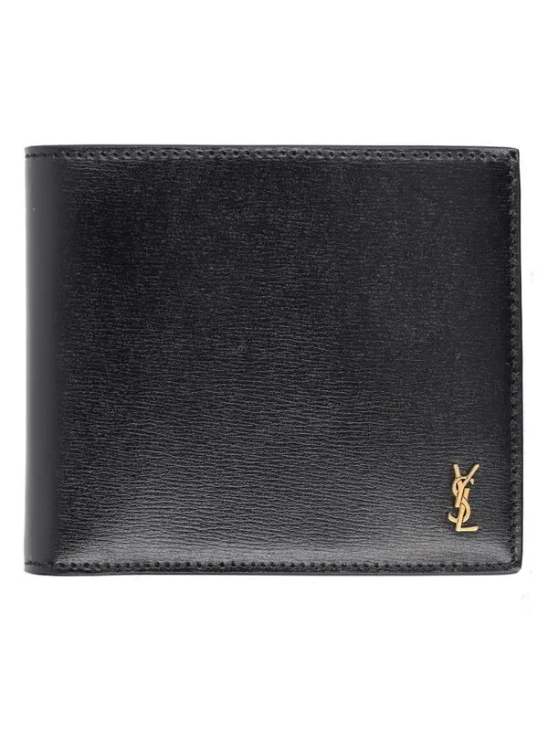 Saint Laurent Portafoglio Cassandre Small - Black