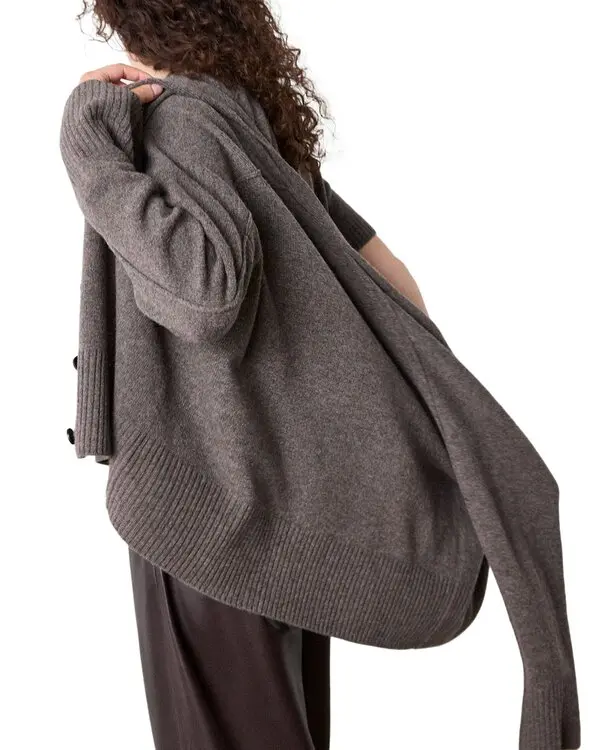Whistles Wool V Neck Cardigan