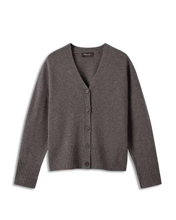 Whistles Wool V Neck Cardigan