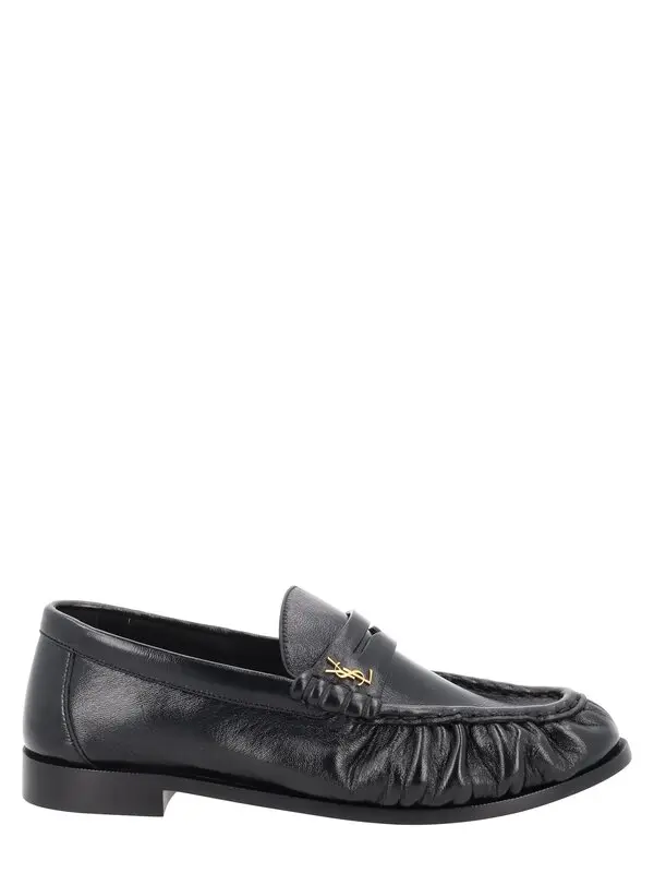 Saint Laurent Mocassino "le Loafer Cassandre - Black