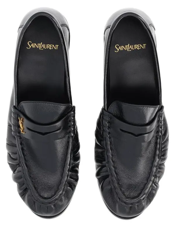 Saint Laurent Mocassino "le Loafer Cassandre - Black