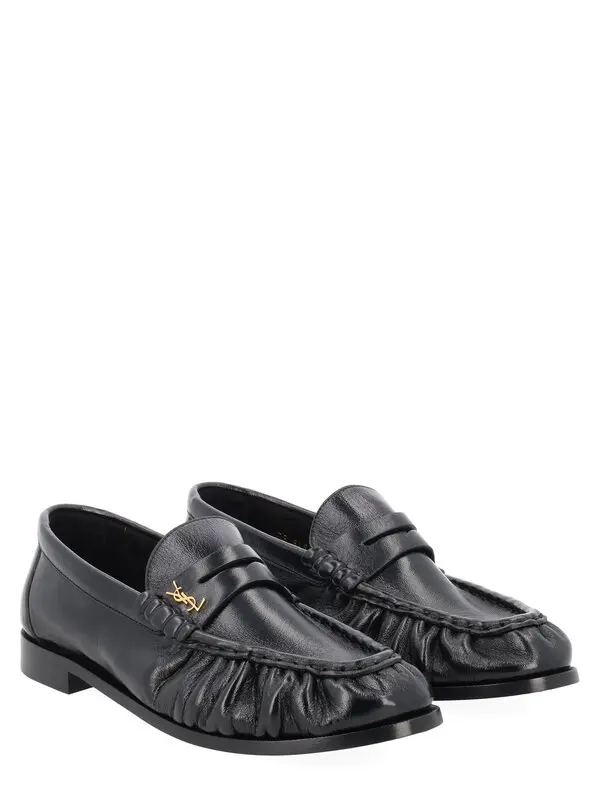 Saint Laurent Mocassino "le Loafer Cassandre - Black