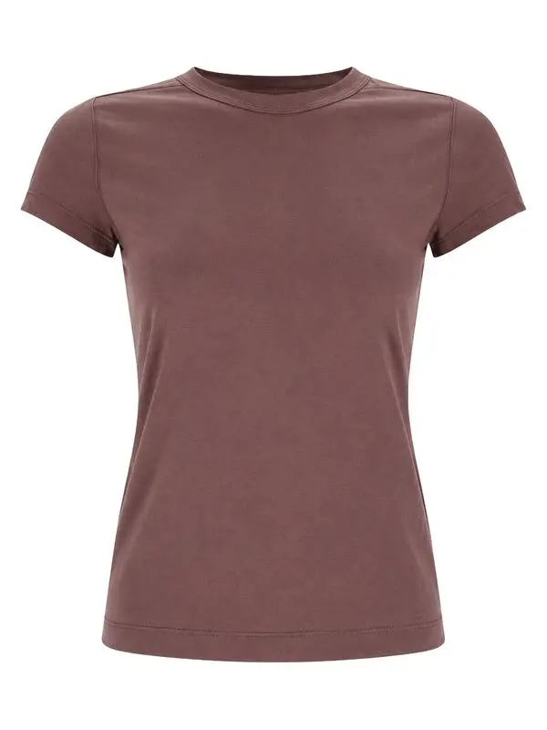 Rick Owens T-shirt Cropped "level T - Pink