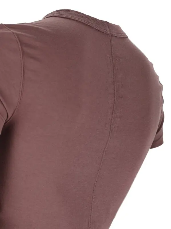 Rick Owens T-shirt Cropped "level T - Pink