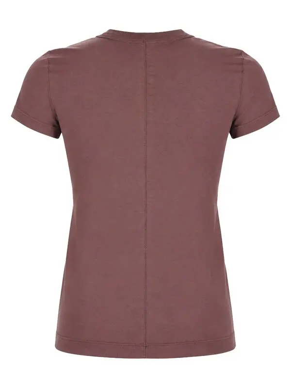 Rick Owens T-shirt Cropped "level T - Pink