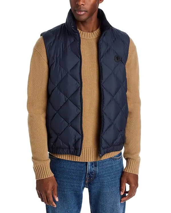 Moncler Chobe Quilted Down Vest - Blue