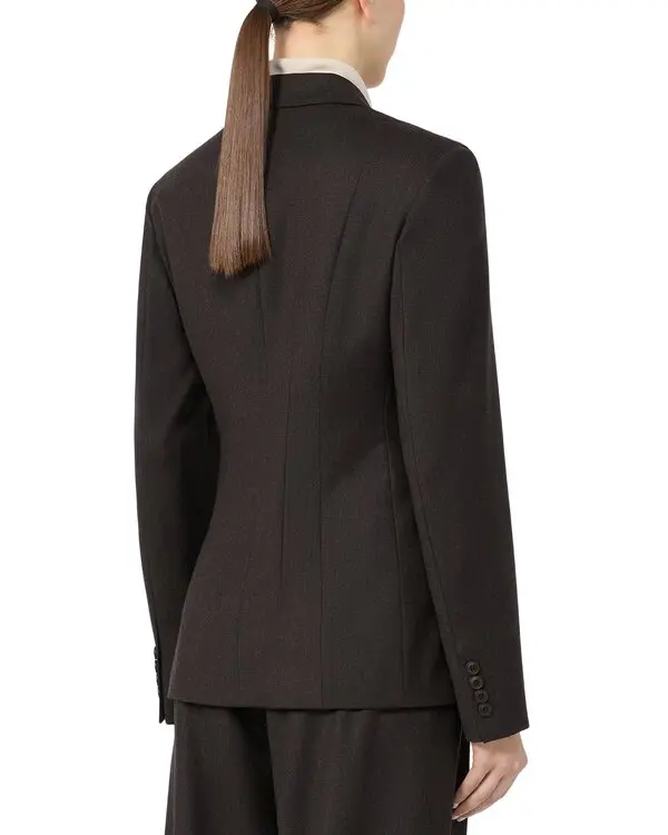 Max Mara Mxmmirra Double Breasted Wool Blend Blazer