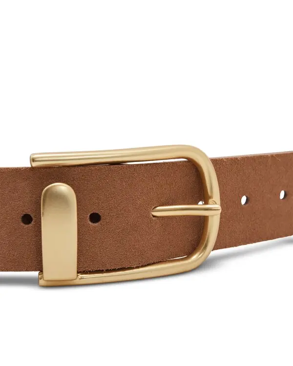 REISS Iyla Half Keeper Suede Belt