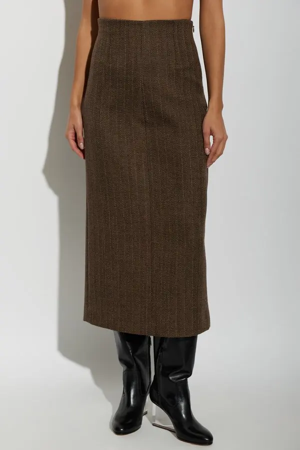 MAISON MARGIELA Virgin Wool Midi Skirt
