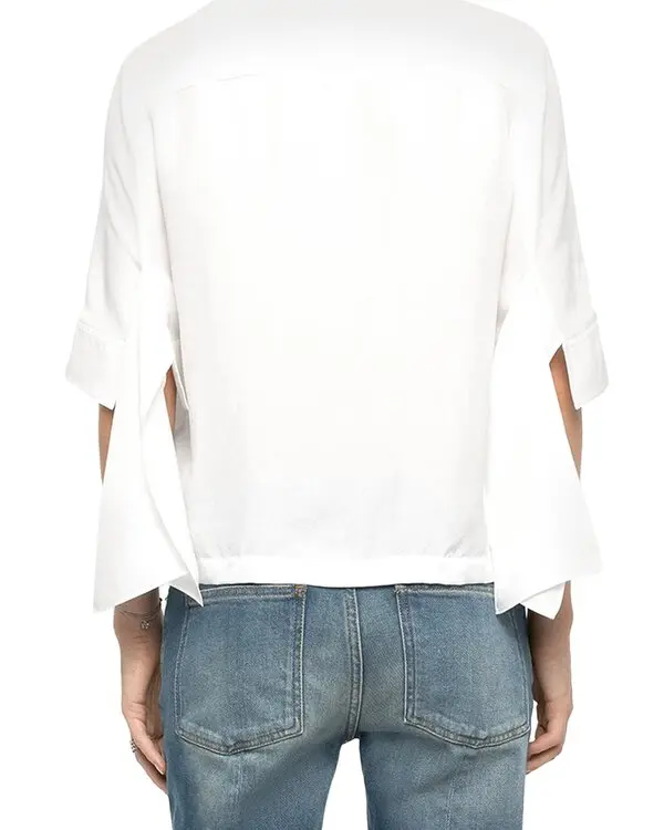Zadig&Voltaire Telmy Silk Tie Sleeve Shirt - Judo