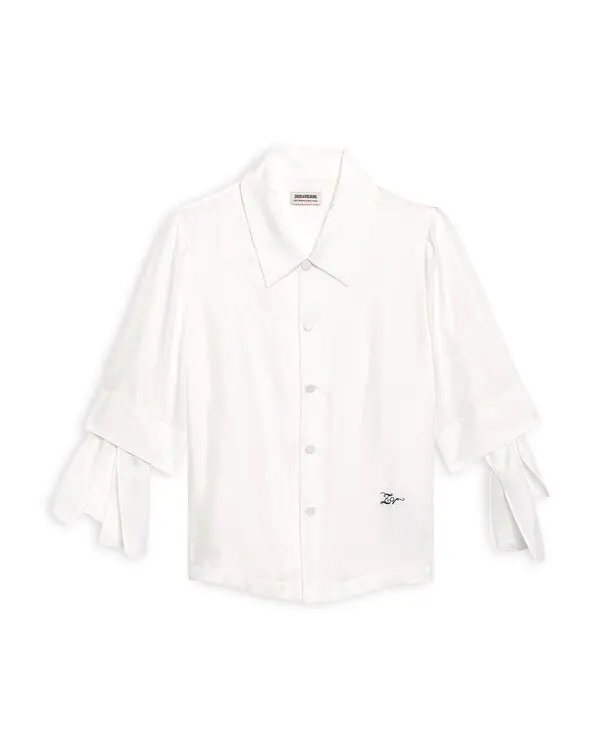 Zadig&Voltaire Telmy Silk Tie Sleeve Shirt - Judo