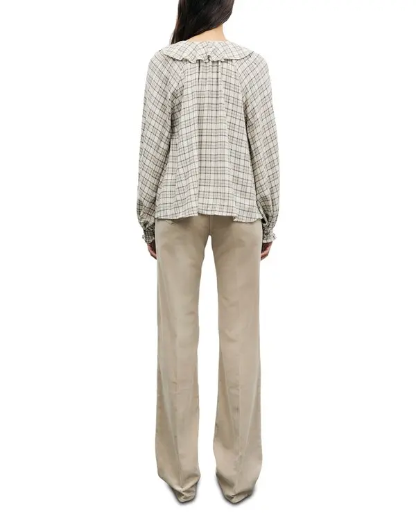 Gerard Darel Lisel Ruffled Blouse