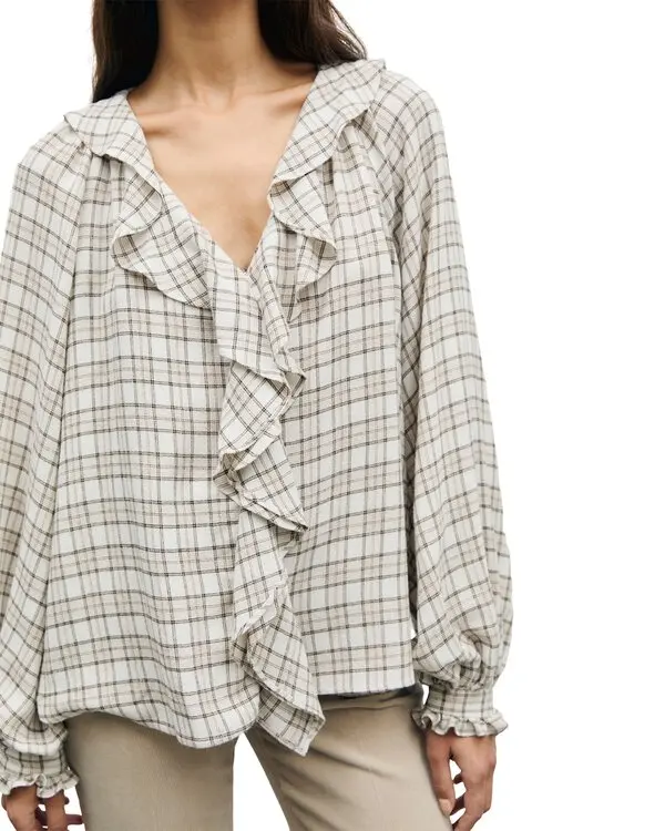 Gerard Darel Lisel Ruffled Blouse