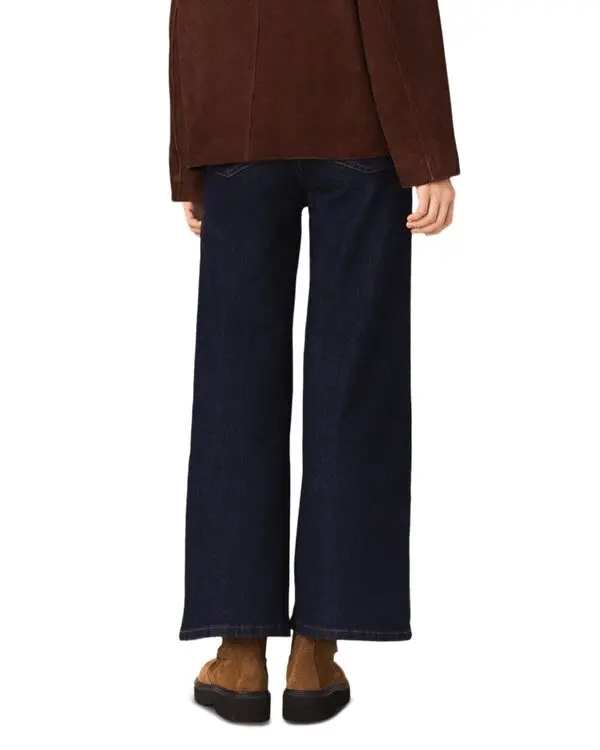 Maje Prairabrut High Rise Wide Leg Jeans