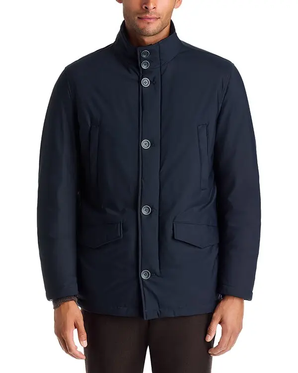 Herno Water Resistant Bi Stretch Down Shirt Coat