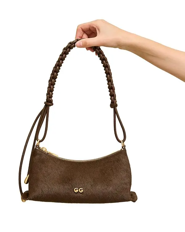 Cult Gaia Osa Calf Hair Shoulder Bag